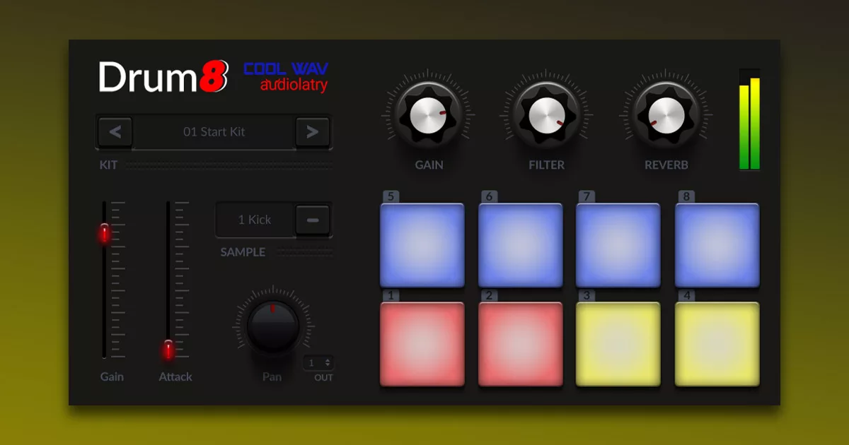 Drum8 By Audiolatry & Cool WAV | Free Drum Kits